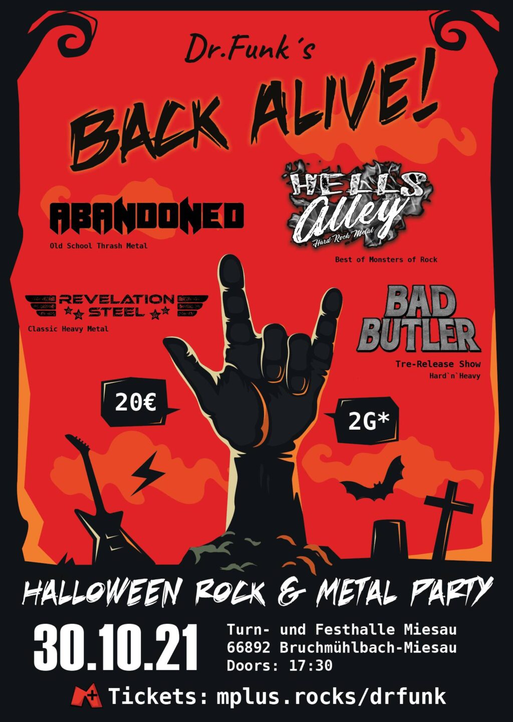 4 Tickets für HALLOWEEN ROCK & METAL PARTY zu gewinnen! - Obliveon