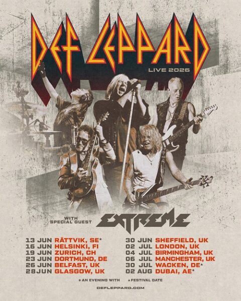DEF LEPPARD - Live 2026 Sommer Tour angekündigt (mit EXTREME) - Obliveon