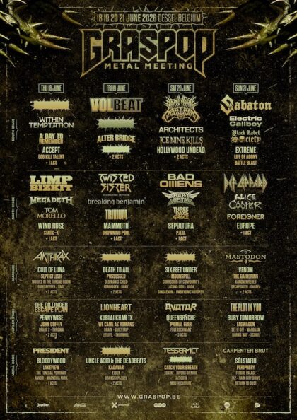 GRASPOP 2026 – 91 neue Bands im Line-Up: Sepultura, Queensryche ...